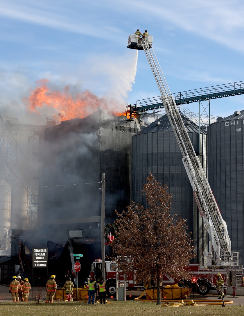 Friday update: Firefighters on scene of grain elevator explosion in ...